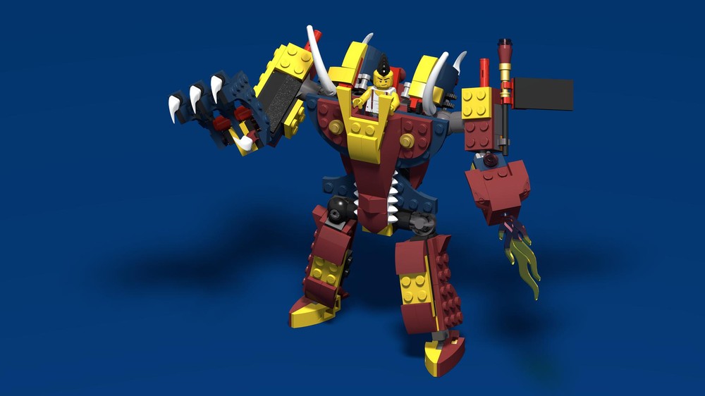 Lego Moc Fire Dragon Mech By Mattking4 Rebrickable Build With Lego
