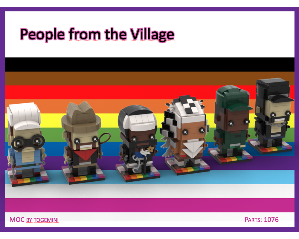 LEGO MOC People from the Village Pride Brickheadz by togemini ...