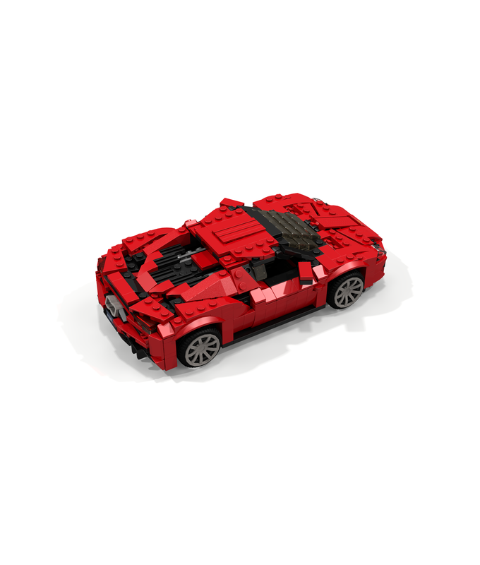 LEGO MOC Ferrari 296 GTB (2022) - 1:21 Miniland Advanced by lego911 ...