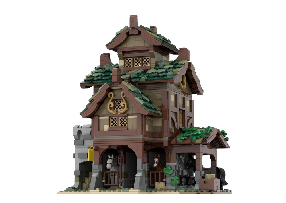 LEGO MOC MEDIEVAL STABLE by Baylon0613 | Rebrickable - Build with LEGO