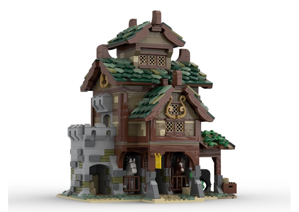 LEGO MOC MEDIEVAL STABLE by Baylon0613 | Rebrickable - Build with LEGO