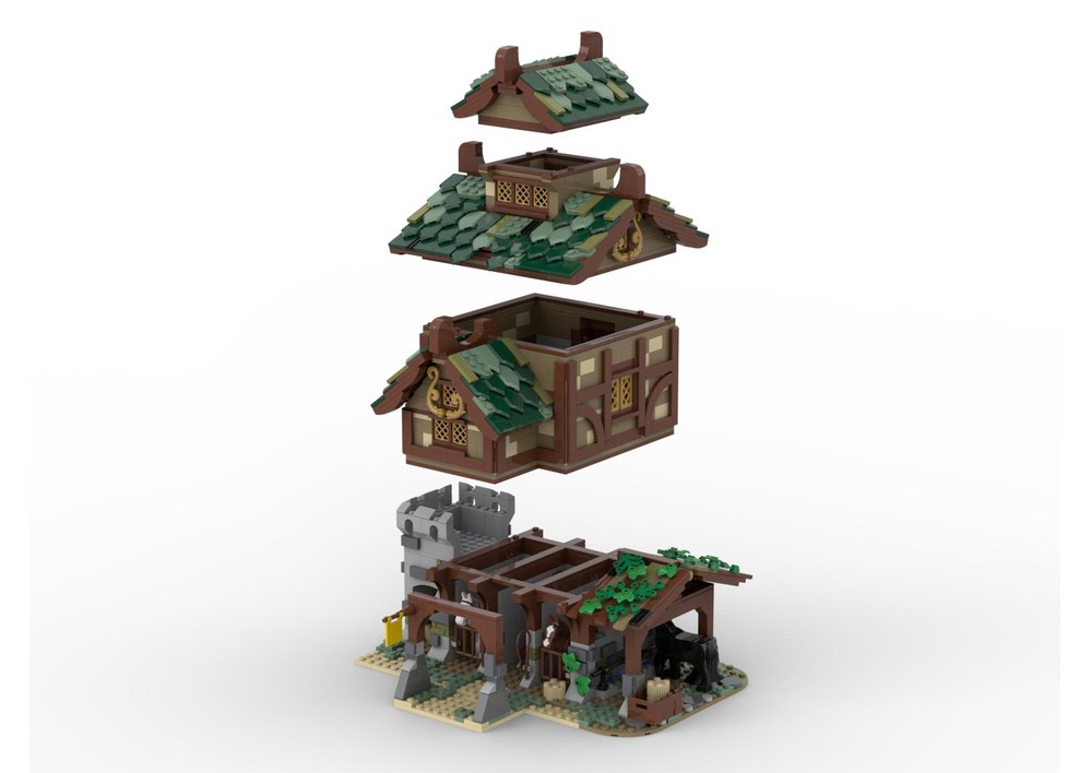 LEGO MOC MEDIEVAL STABLE by Baylon0613 | Rebrickable - Build with LEGO