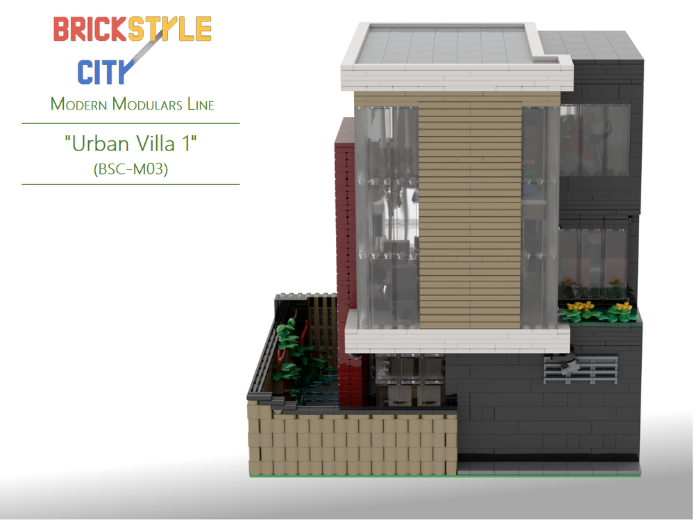 LEGO MOC Urban Villa 1 by Brickstyle City | Rebrickable - Build with LEGO