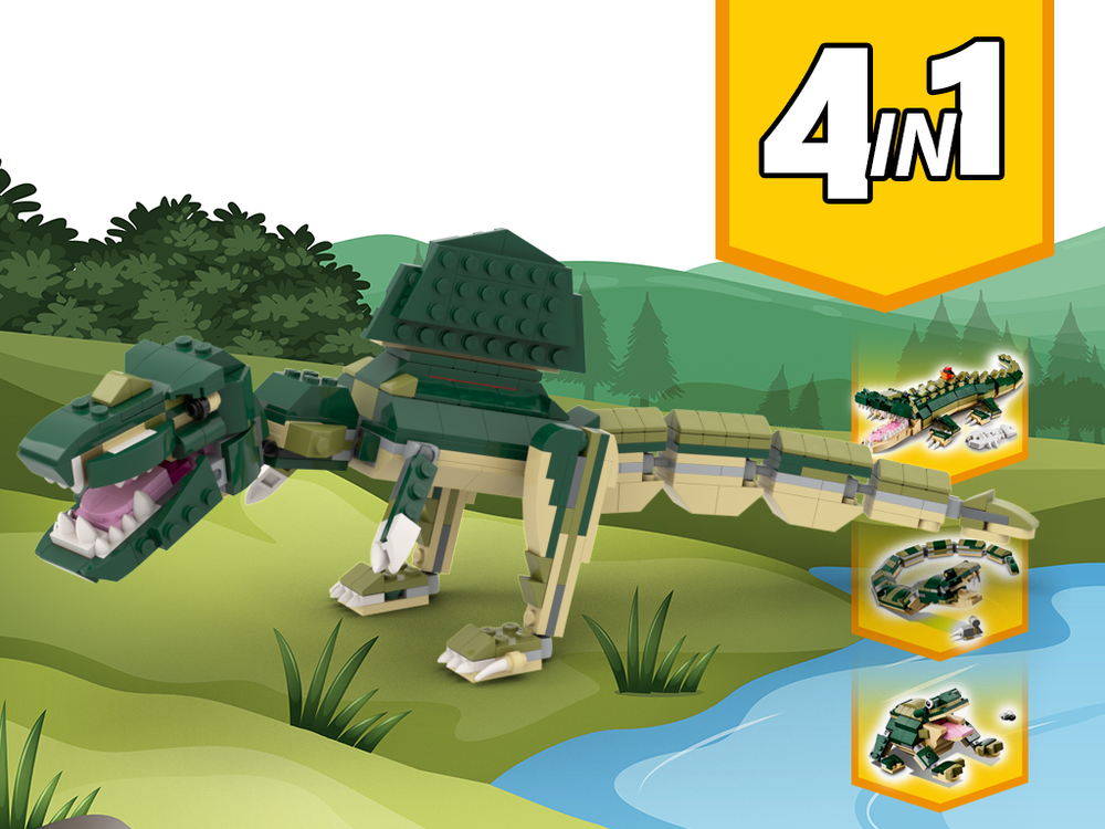 Lego Moc 31121 Spinosaurus Alternative Build By Gabizon Rebrickable