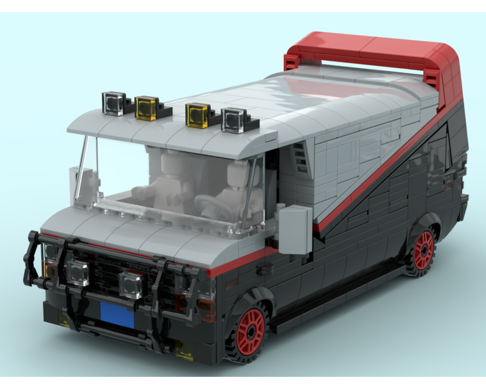 LEGO MOC A-Team Van by BeTheSquirrel | Rebrickable - Build with LEGO