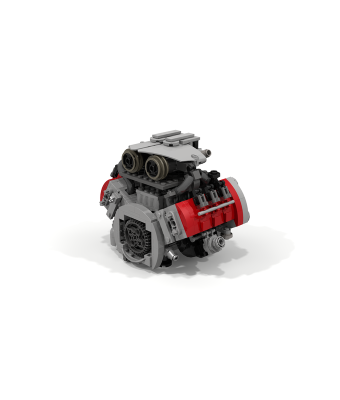 LEGO MOC Ferrari F163 UCS 2,992cc V6 Turbo PHEV Engine - UCS Expert 1: ...