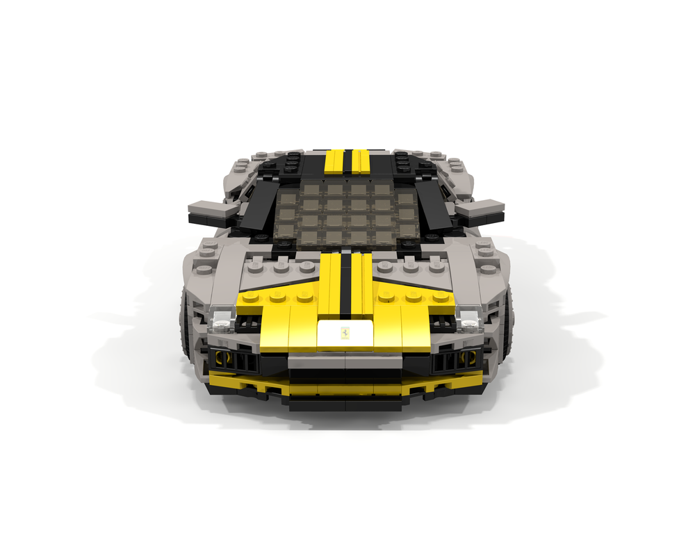 LEGO MOC Ferrari 296 GTB Assetto Fiorano (2022) DkGr / Yl / Blk - 1:21 ...