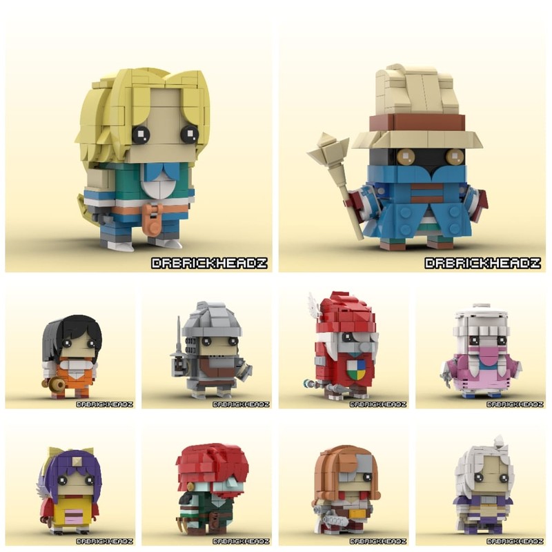 LEGO MOC Final Fantasy IX Brickheadz Collection BUNDLE by DrBrickheadz ...