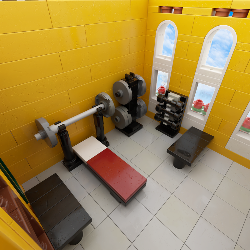 LEGO MOC GYM Modular Buildings by MOC_Expert | Rebrickable - Build with ...