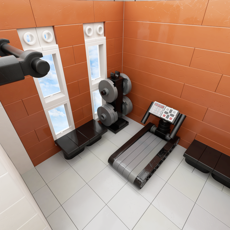 LEGO MOC GYM Modular Buildings by MOC_Expert | Rebrickable - Build with ...