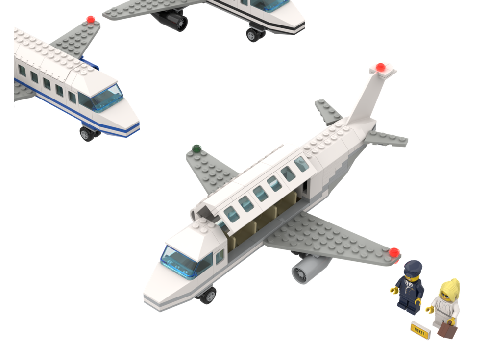 LEGO MOC 1980's Style Passenger Jet Airplane by Brick.Mocman ...