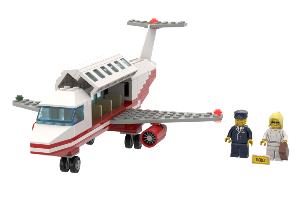 LEGO MOC 1980's Style Passenger Jet Airplane by Brick.Mocman ...