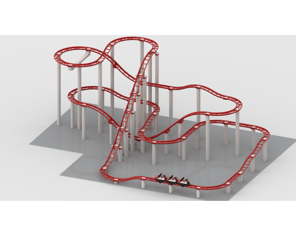 LEGO MOC Big Roller Coaster Track by Arthur_der_Engel | Rebrickable ...