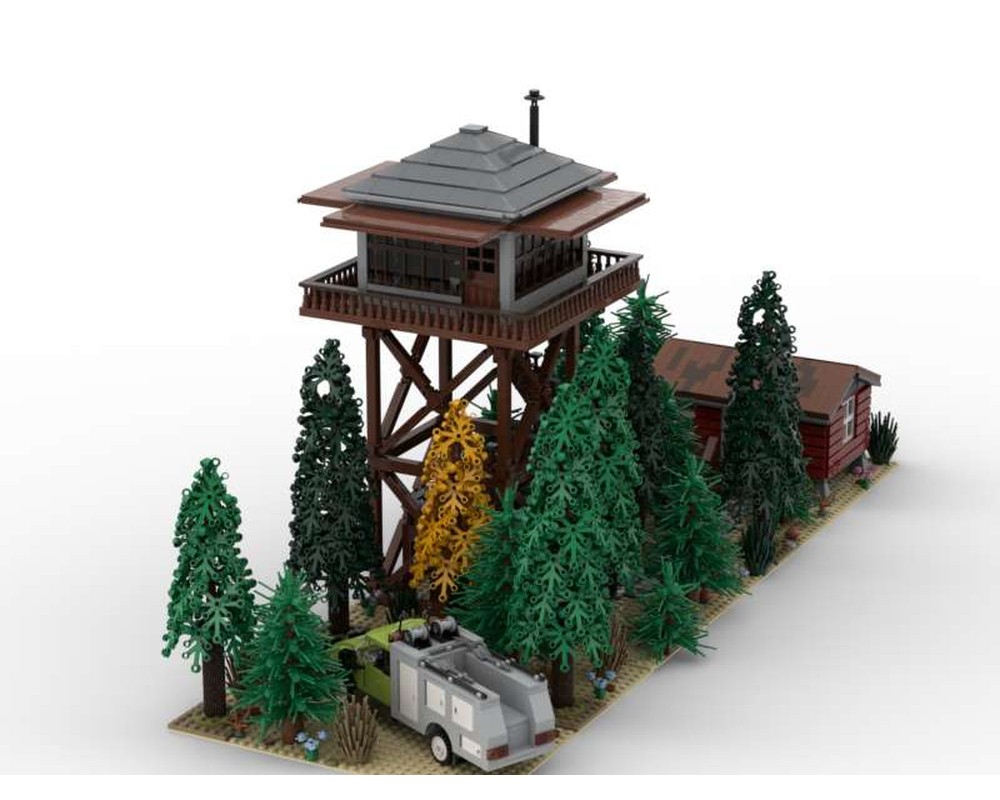 LEGO MOC Fire Observation Tower by jepaz | Rebrickable - Build with LEGO