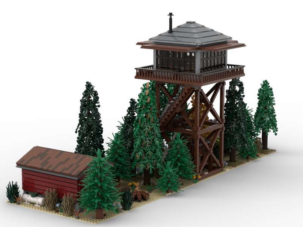 LEGO MOC Fire Observation Tower by jepaz | Rebrickable - Build with LEGO