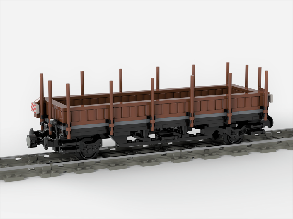 LEGO MOC Stake Wagon / Flat Wagon – 2-axles by langemat | Rebrickable ...