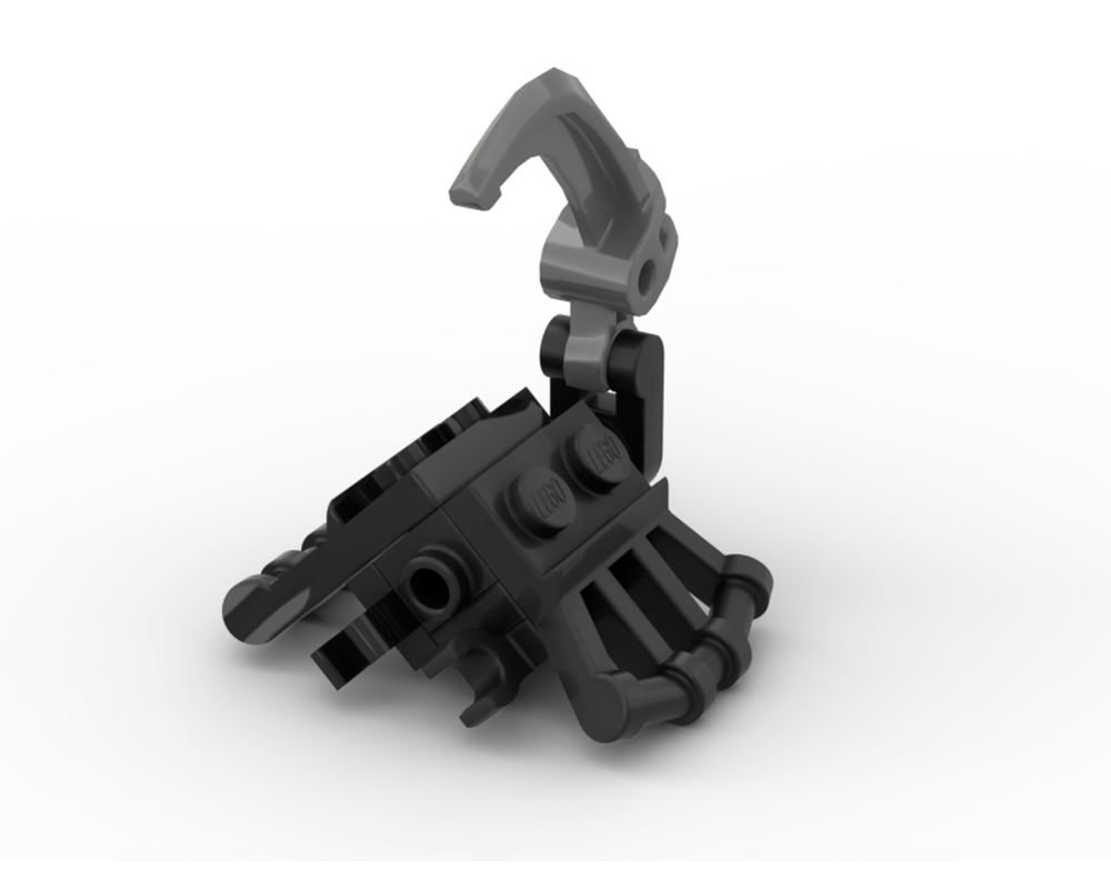 LEGO MOC 8-piece scorpion - Black by LegoOri | Rebrickable - Build with ...