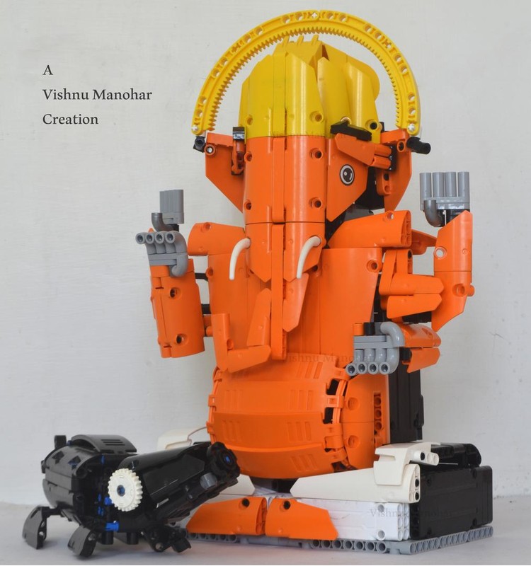 LEGO MOC Lord Ganesha by Dr. Vishnu Manohar | Rebrickable - Build with LEGO