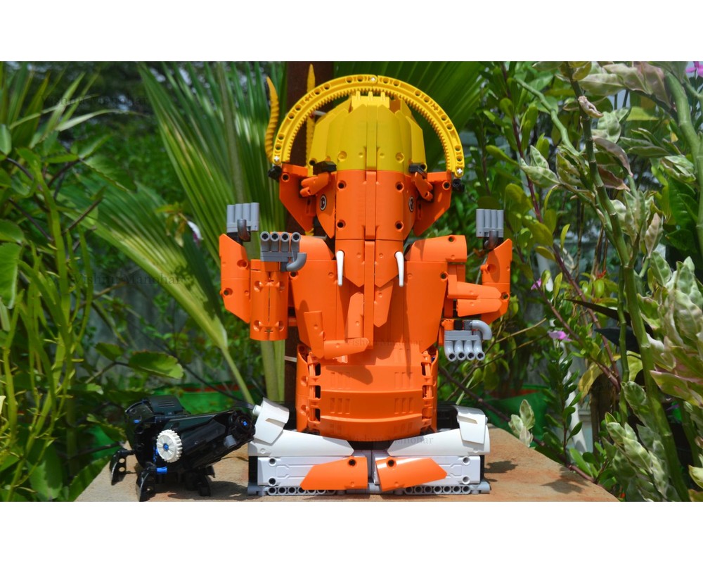 LEGO MOC Lord Ganesha by Dr. Vishnu Manohar | Rebrickable - Build with LEGO