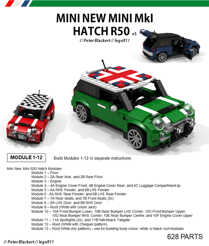 LEGO MOC New Mini MkI Customisable v3 - 1:21 Miniland Intermediate by ...