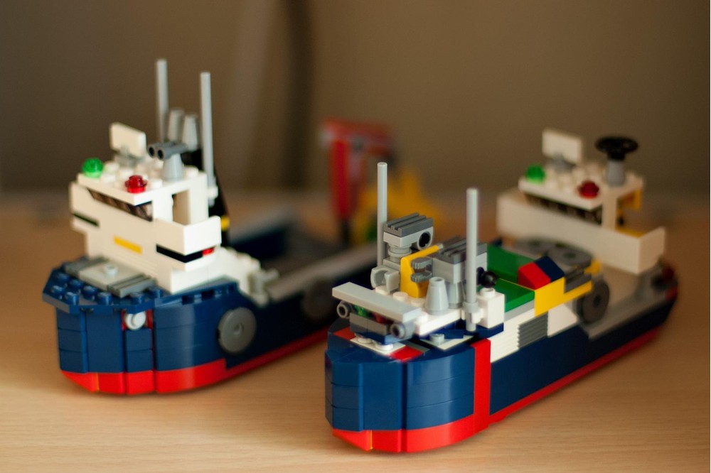 LEGO MOC Cargo Ship by timeremembered | Rebrickable - Build with LEGO