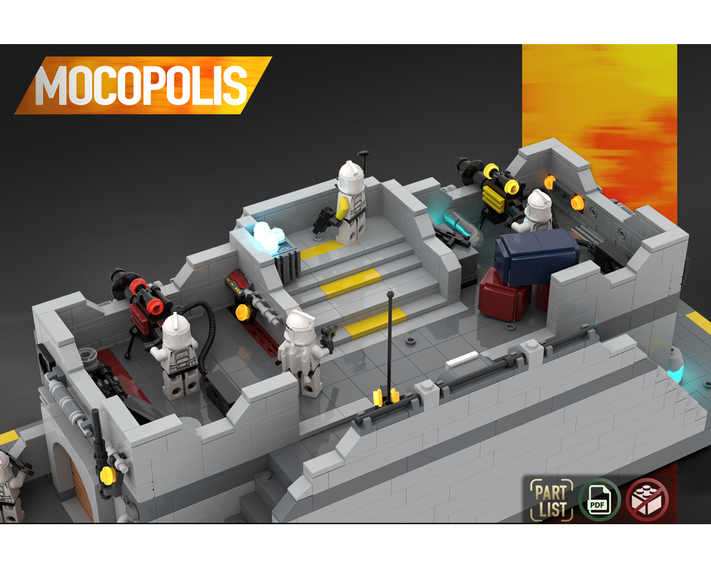 LEGO MOC SW Clone Base Bunker by MOCOPOLIS | Rebrickable - Build with LEGO