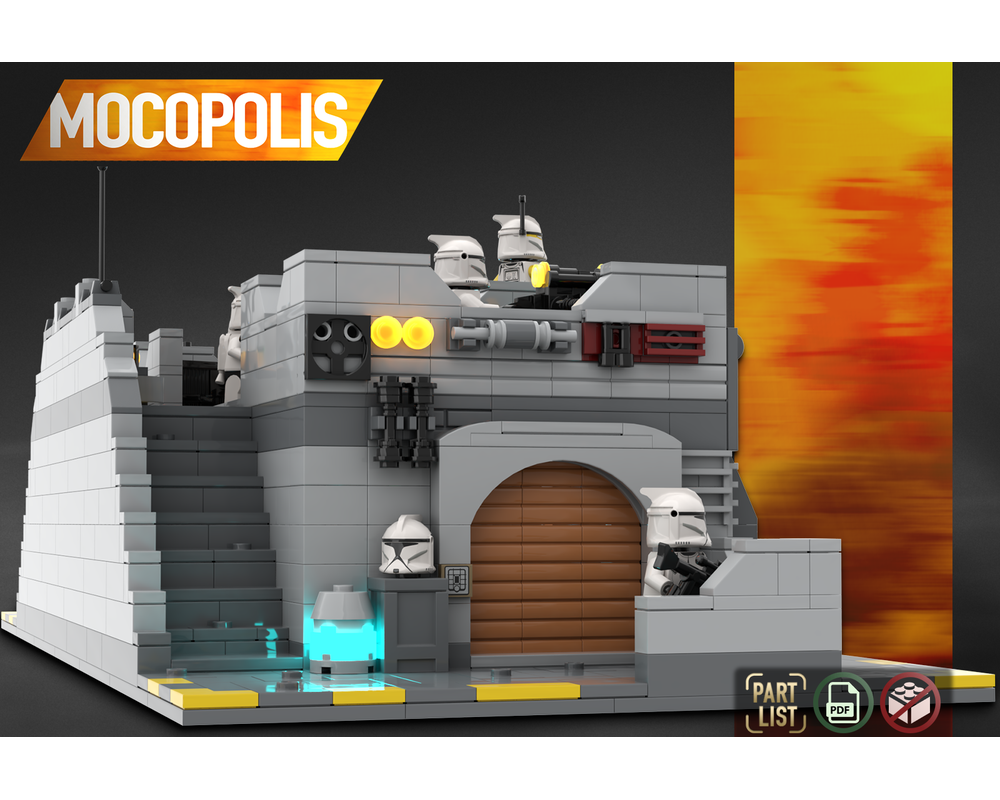 LEGO MOC SW Clone Base Bunker by MOCOPOLIS | Rebrickable - Build with LEGO
