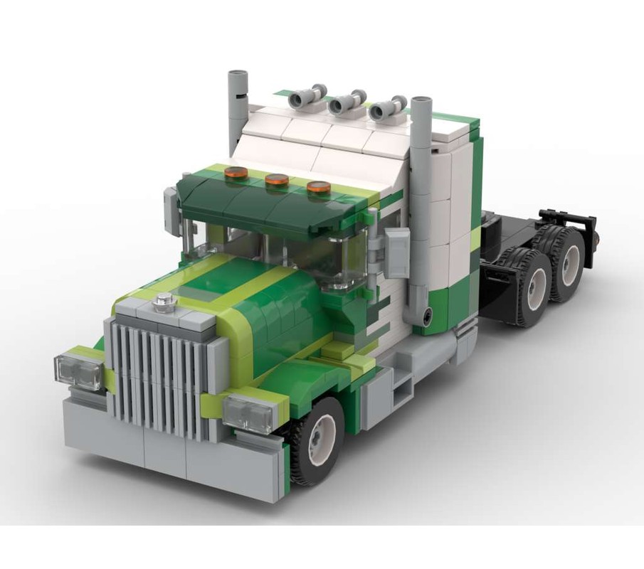 LEGO MOC US Semi Truck by IBrickedItUp | Rebrickable - Build with LEGO