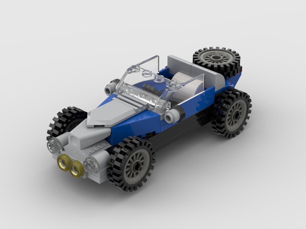 Lego Moc Old Roadster Convertible By Aquir Rebrickable Build With Lego