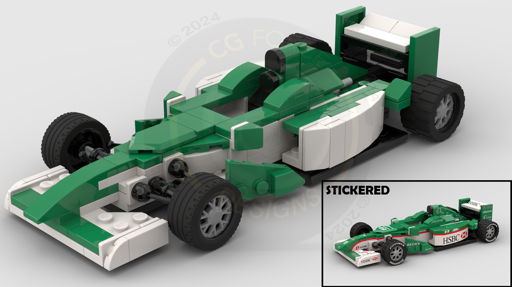 LEGO MOC F1 Jaguar R1 by CGForceDesigns | Rebrickable - Build with LEGO
