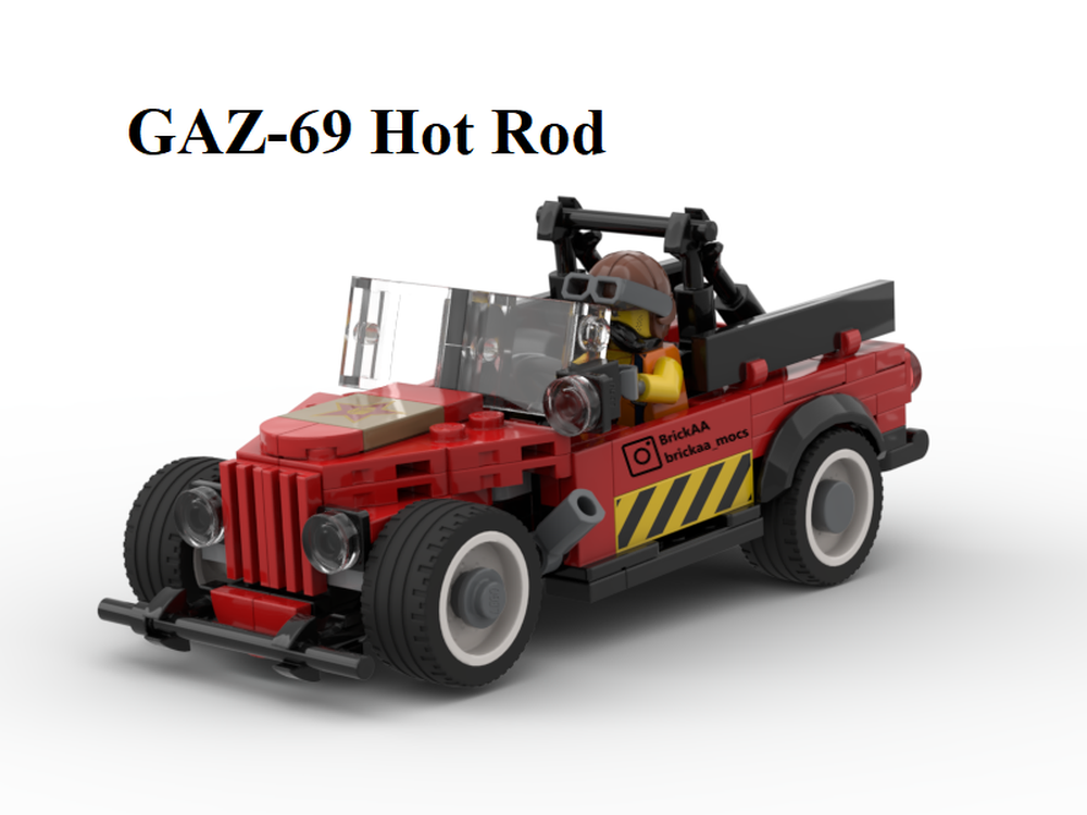 LEGO MOC GAZ-69 Hot Rod by BrickAA | Rebrickable - Build with LEGO