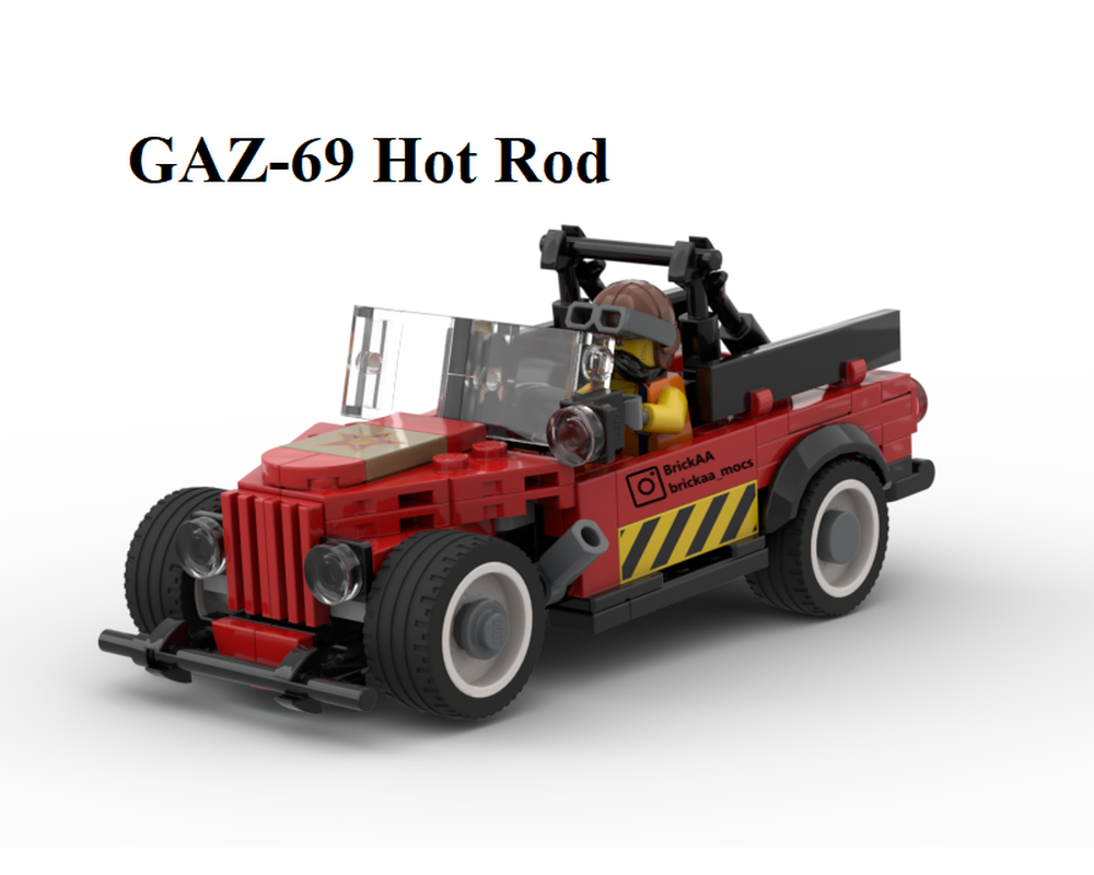 LEGO MOC GAZ-69 Hot Rod by BrickAA | Rebrickable - Build with LEGO