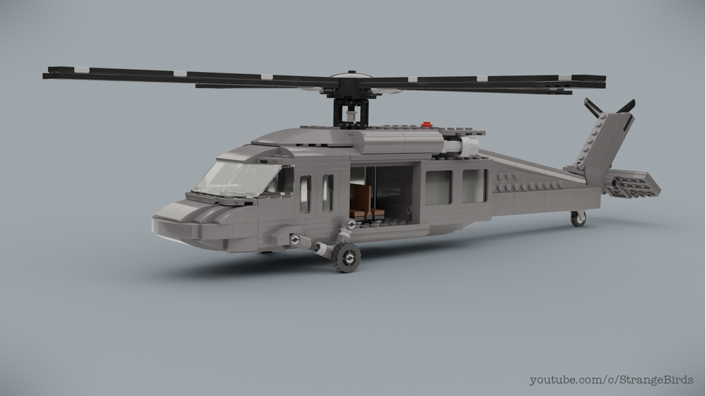 LEGO MOC Black Hawk Helicopter by Chris@StrangeBirds | Rebrickable ...