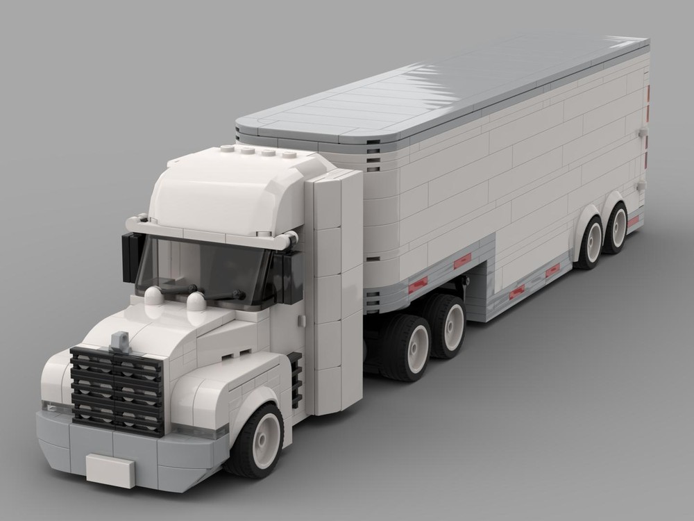 LEGO MOC Semi truck (Trailer included) by BlockMOCs | Rebrickable ...