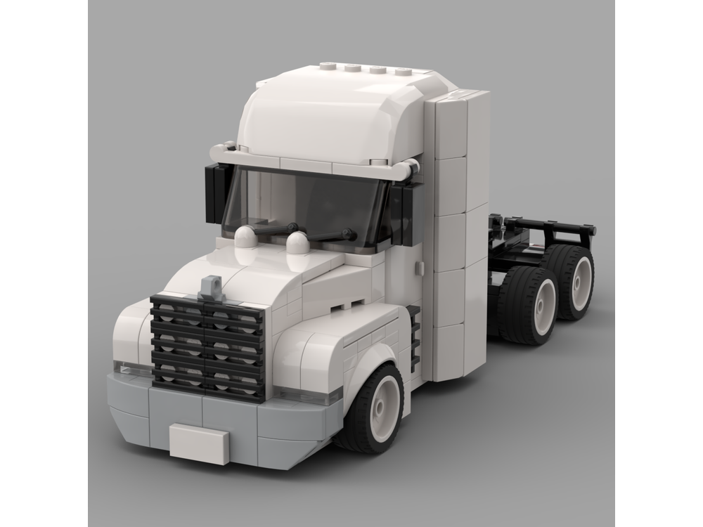 LEGO MOC Semi truck (Trailer included) by BlockMOCs | Rebrickable ...