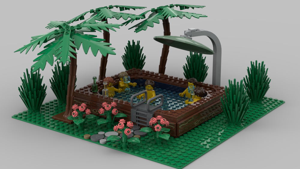 LEGO MOC Outdoor Swimming Pool by zero_g_is_fun | Rebrickable - Build ...