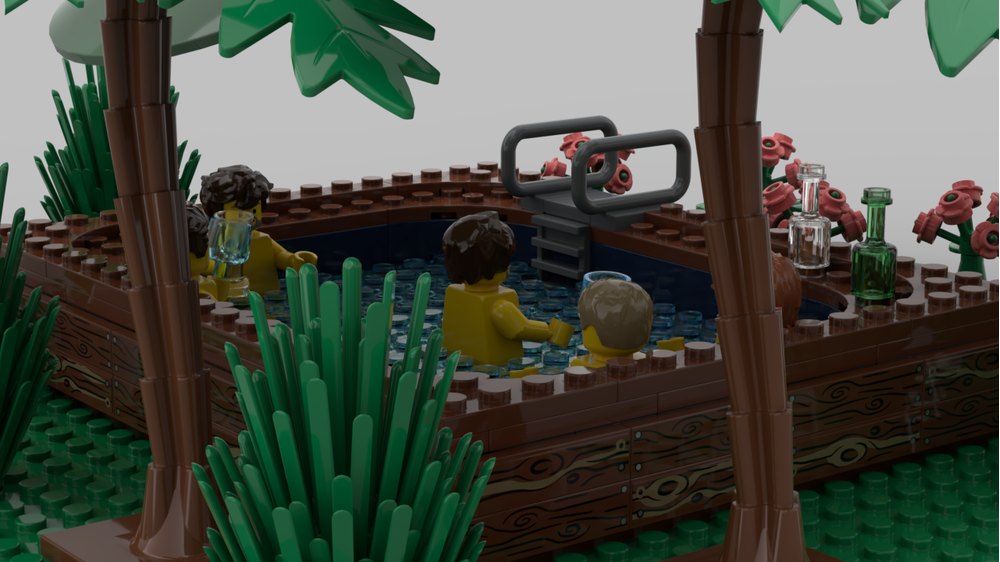LEGO MOC Outdoor Swimming Pool by zero_g_is_fun | Rebrickable - Build ...