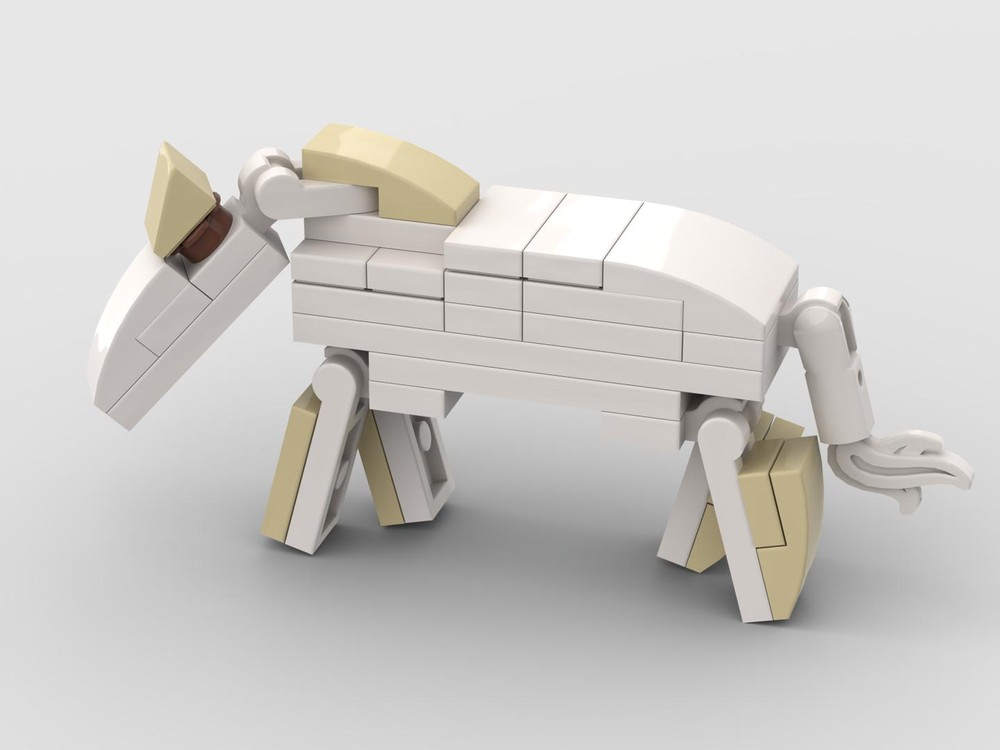 LEGO MOC Horse (minifig scale, poseable) by aquir | Rebrickable - Build ...