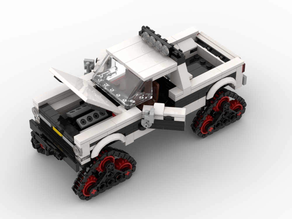 LEGO MOC 1977 chevy K30 V8 arctic custom by BEAR MOCS | Rebrickable ...