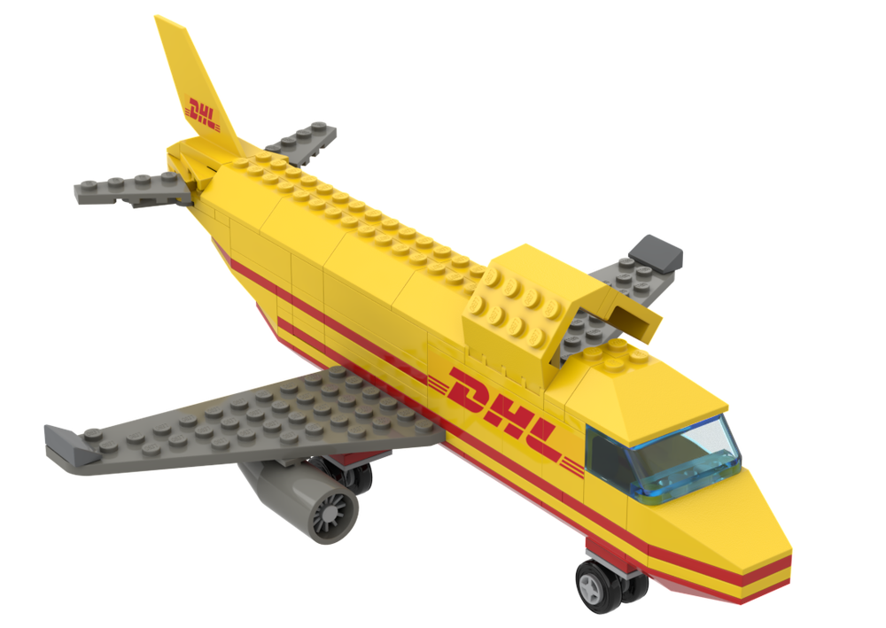 LEGO MOC 1980's Style Cargo Jet Airplane - FEDEX Airbus by Brick.Mocman ...