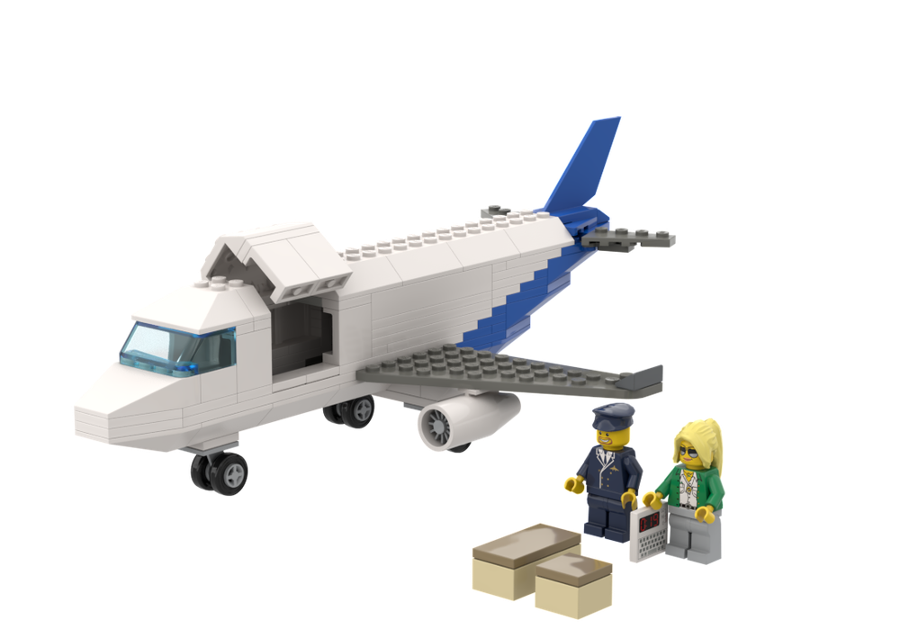 LEGO MOC 1980's Style Cargo Jet Airplane - FEDEX Airbus by Brick.Mocman ...