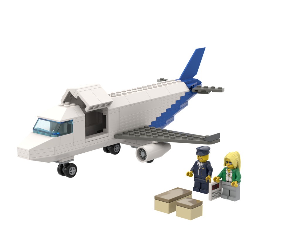 LEGO MOC 1980's Style Cargo Jet Airplane - FEDEX Airbus by Brick.Mocman ...