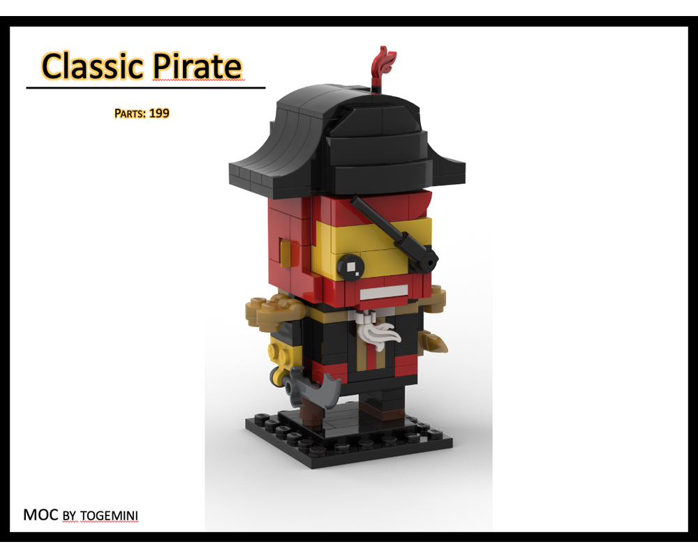 LEGO MOC Pirate Captain Brickbeard - Brickheadz by togemini ...