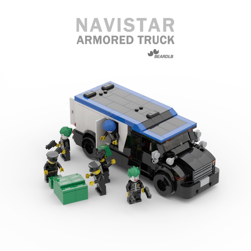 LEGO MOC navistar armored truck 8wide speed champions by beardLB ...
