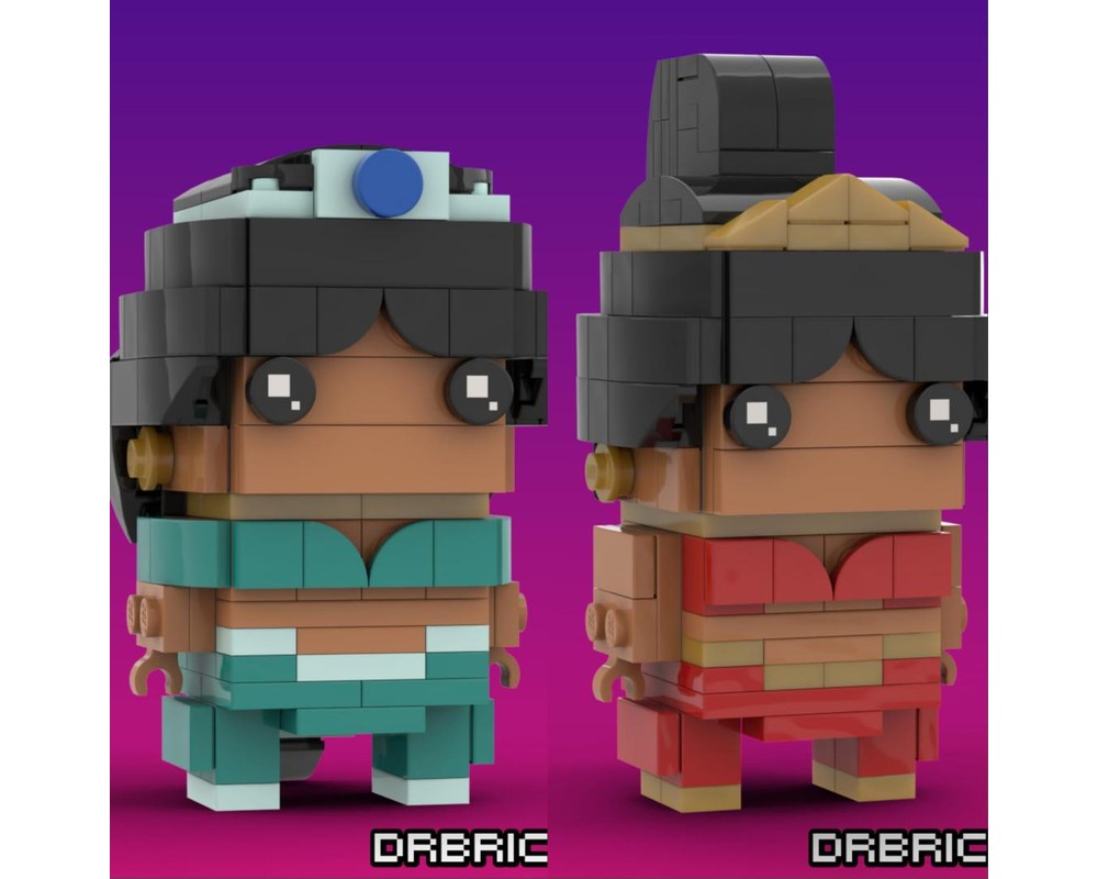 LEGO MOC Princess Jasmine (Aladdin) Custom Brickheadz by DrBrickheadz ...