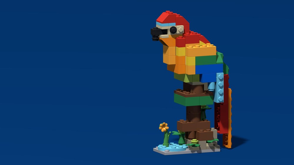 Lego Moc Bygglek Parrot By Mattking4 Rebrickable Build With Lego