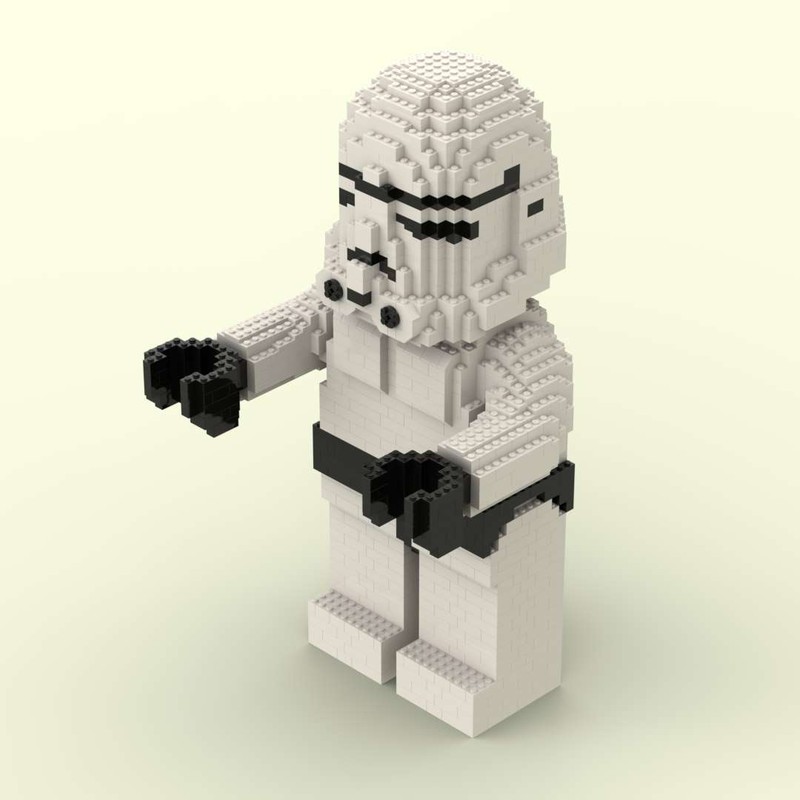 Lego Moc Large Storm Trooper By Otterbournelego Rebrickable Build