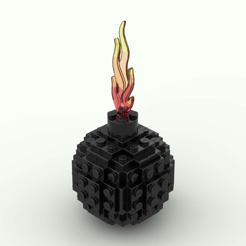 LEGO MOC Cartoon Style Bomb by otterbournelego | Rebrickable - Build ...