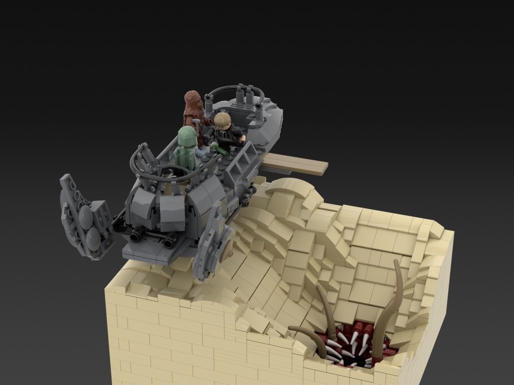 LEGO MOC Jabba's Skiff at the Sarlacc Pit by thomin | Rebrickable ...