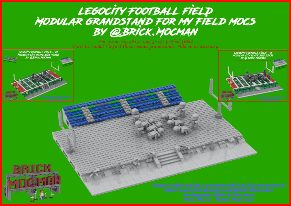 LEGO MOC City Football Field - Grandstand (FREE) by Brick.Mocman ...